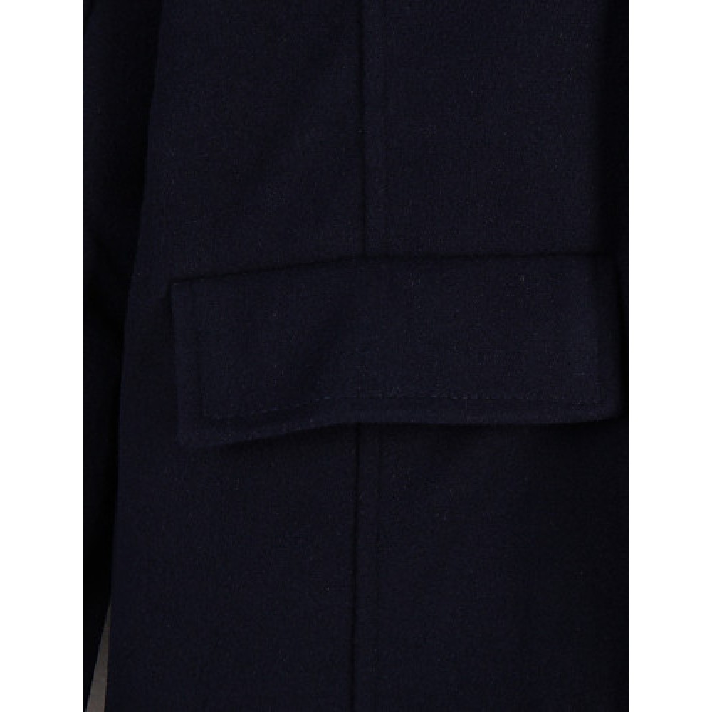 Men's Solid Casual / Work / Plus Size Coat,Polyester / Wool Blend Long ...